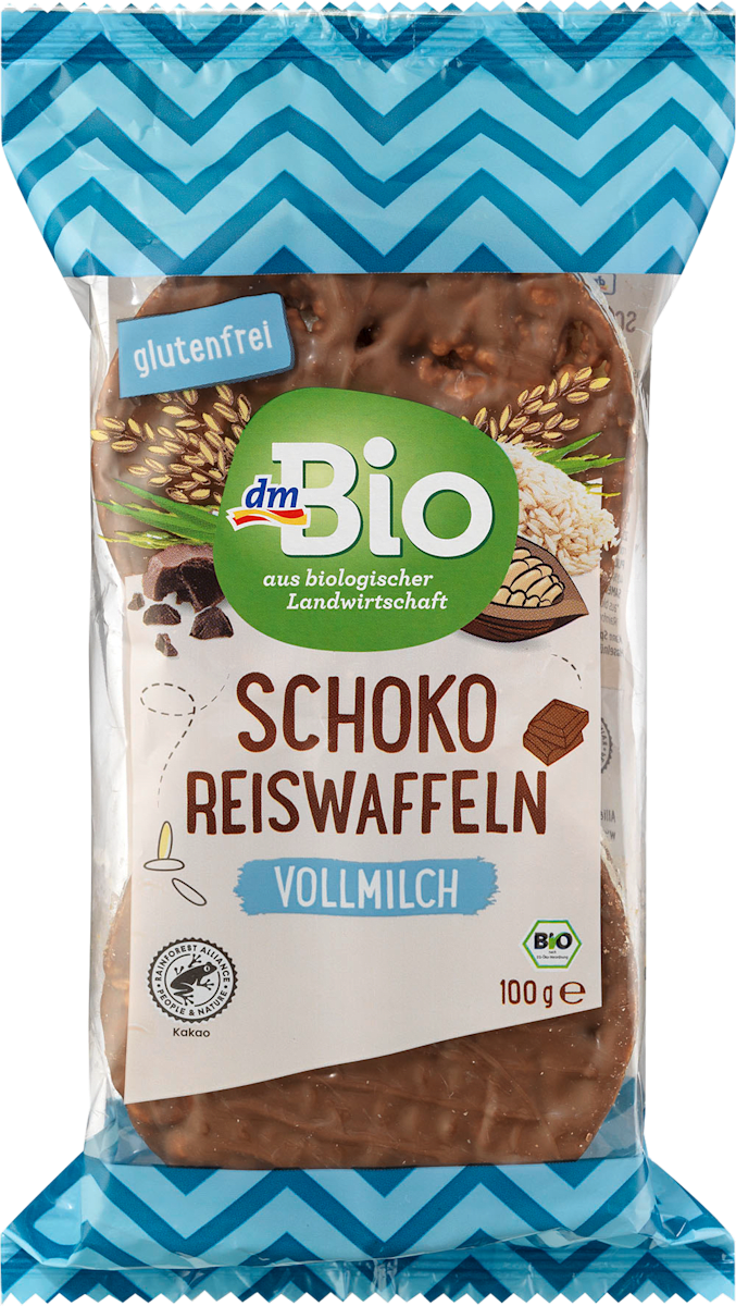 dmBio Schoko Reiswaffeln Vollmilch, 100 g | dm.at