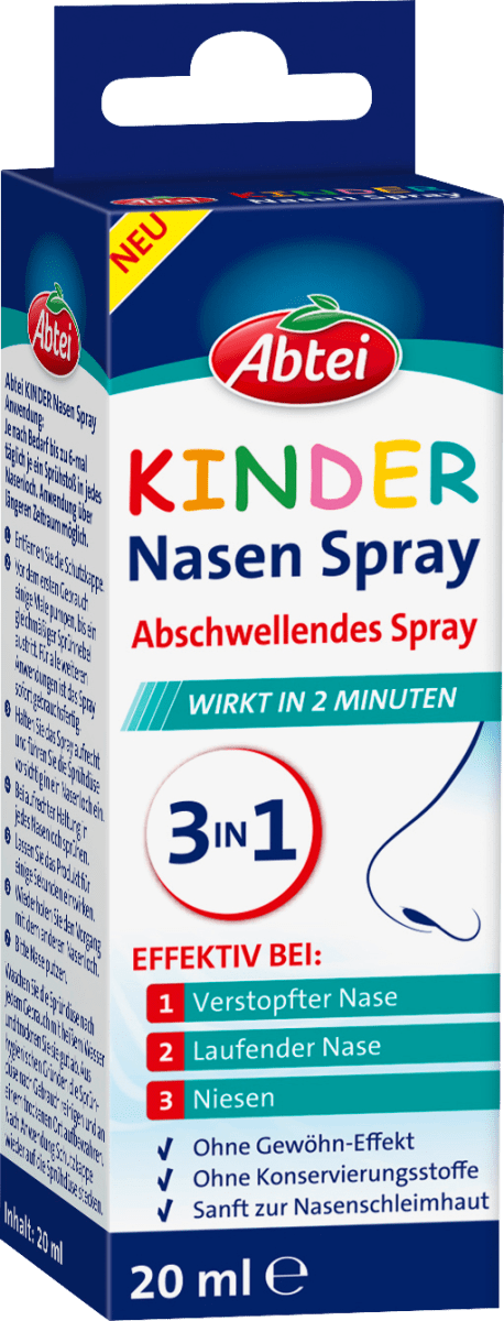 Abtei Nasenspray Kinder, 20 ml dauerhaft günstig online kaufen | dm.de