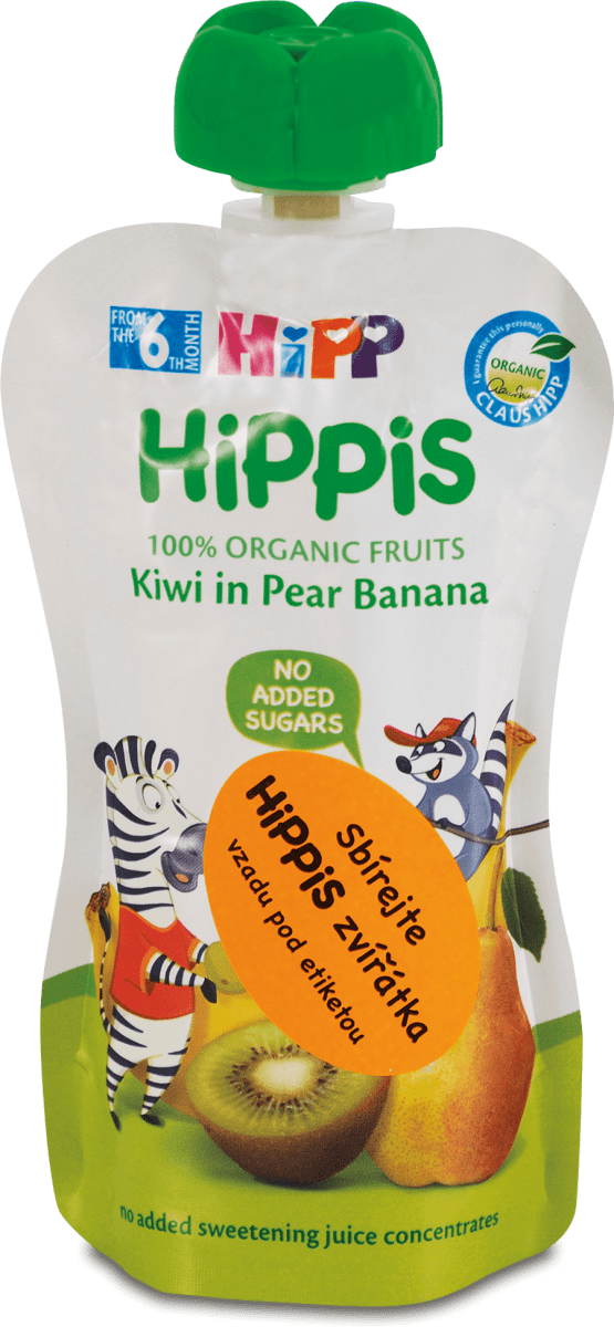 Hipp Hippis BIO kašica u vrećici - kivi, kruška, banana, 6+ mj., 100 g ...