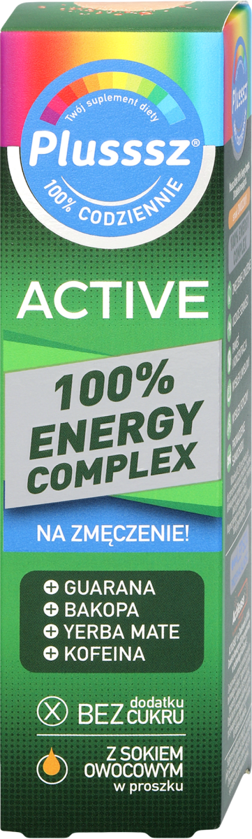 Plusssz Tabletki musujące ACTIVE 100% Energy Complex, 20 szt. kupuj ...