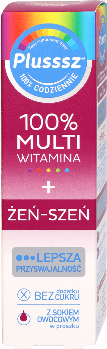 Plusssz Tabletki musujące Multiwitamina + Żeń-Szeń, 20 szt. kupuj ...