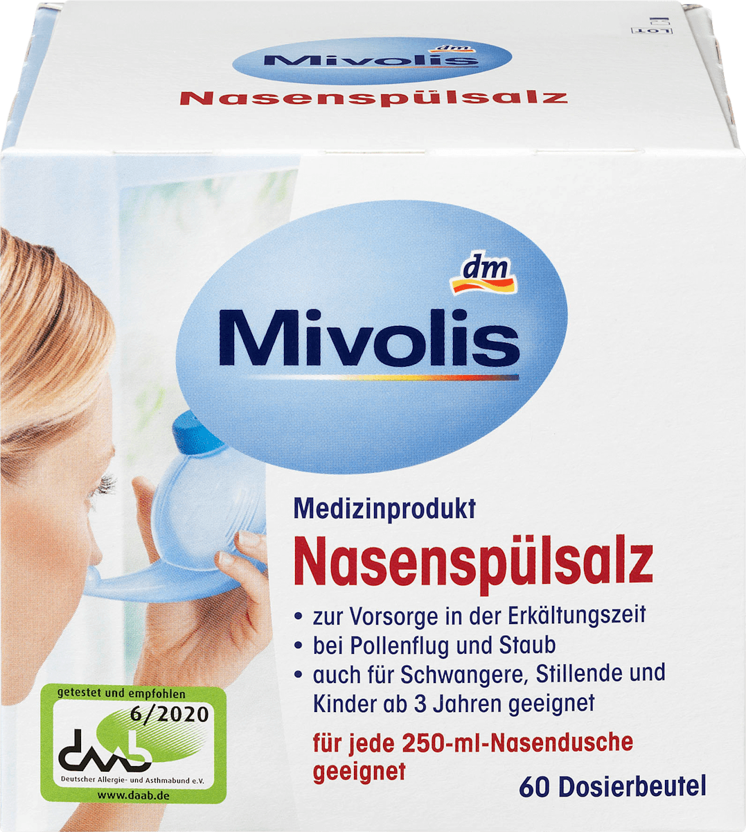 Mivolis Nasenspülsalz, 60 St dauerhaft günstig online kaufen | dm.de