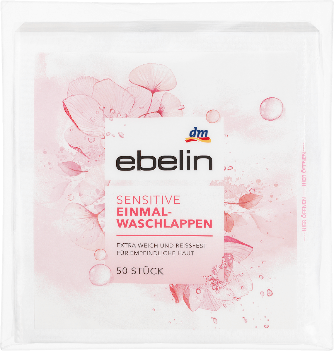 ebelin Einmal Waschlappen sensitiv, 50 St dauerhaft günstig online kaufen | dm.de