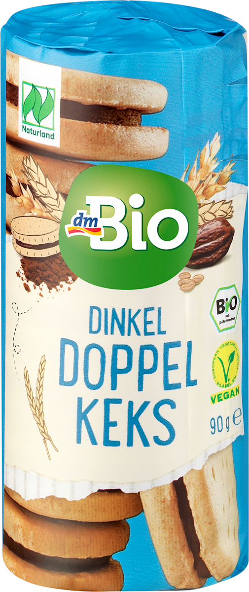 dmBio Kekse, Dinkel Doppelkeks Kakao, Mini, Naturland, 90 g dauerhaft ...