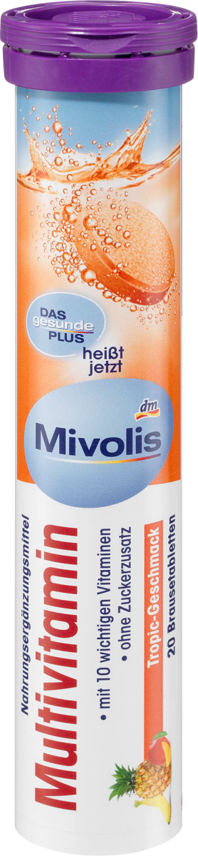 Mivolis Multivitamin šumeće tablete s okusom tropskog voća, 82 g | dm.hr