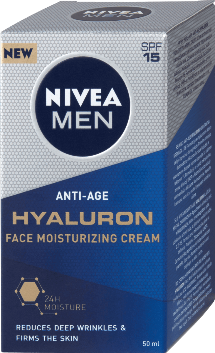 NIVEA MEN Anti-Age Hyaluron - krema za lice , SPF 15, 50 ml povoljna online kupovina | dm.rs