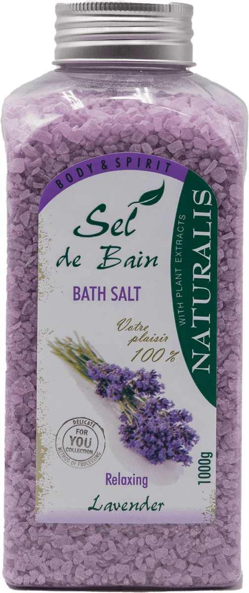 Naturalis Sare de baie cu lavandă, 1 Kg cumpără permanent online la un ...