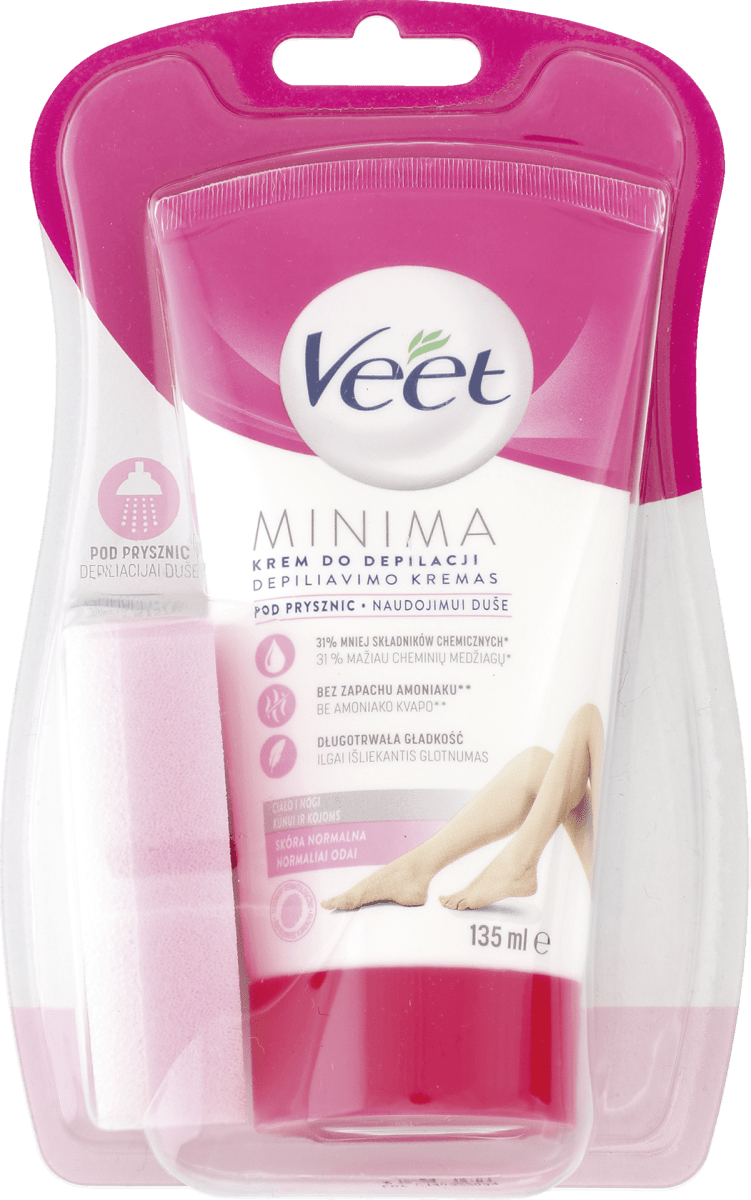 Veet Krem do depilacji pod prysznic skóra normalna, 135 ml kupuj online ...