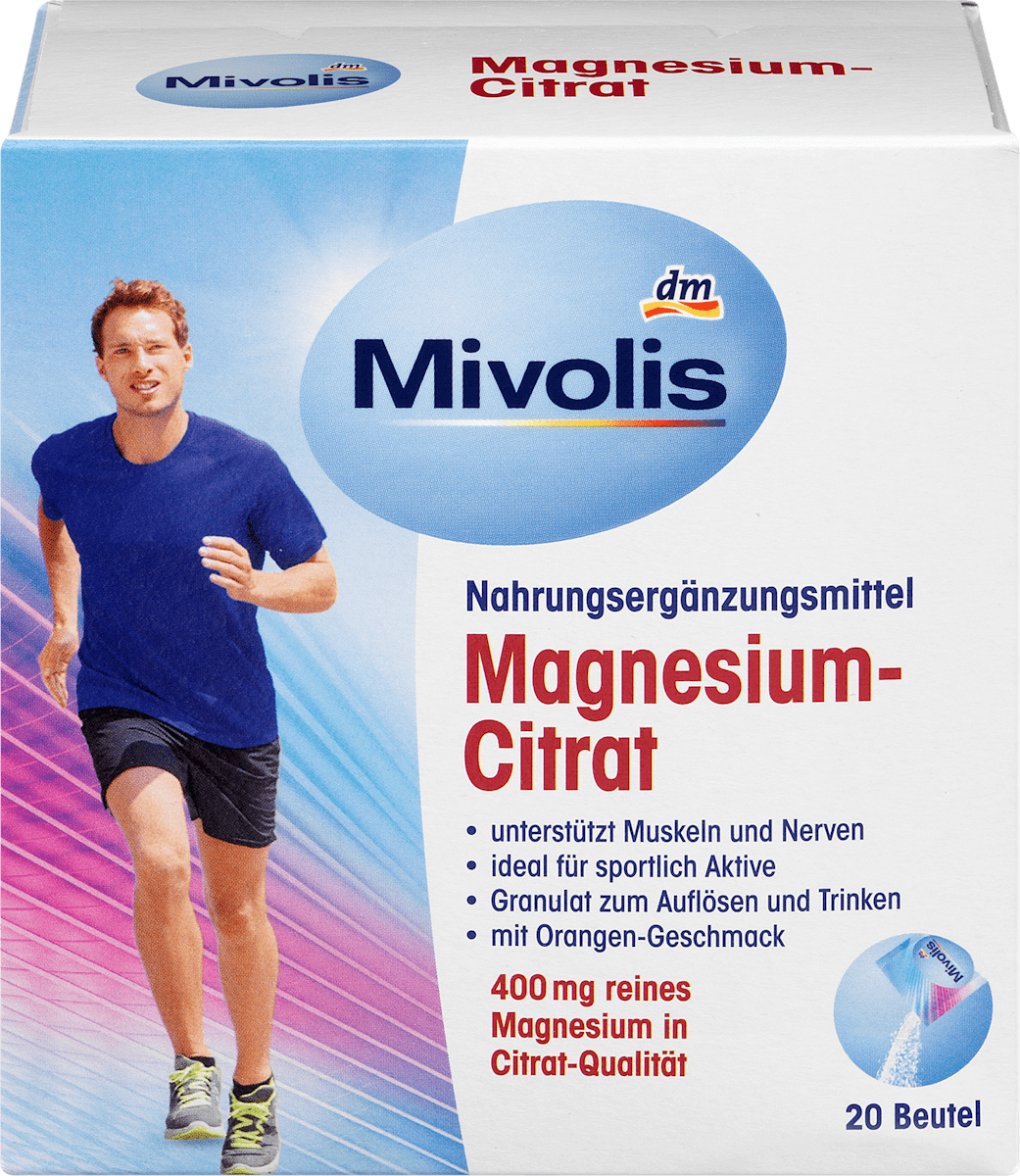 Mivolis Magnesium-Citrat, Granulat 20 Btl., 120 g dauerhaft günstig ...
