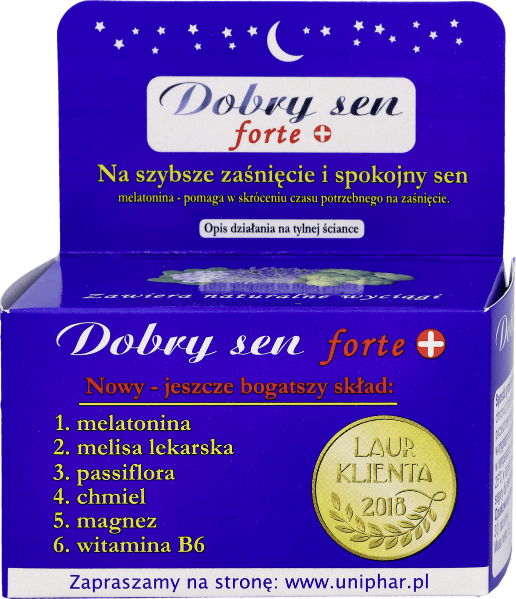 UNIPHAR Dobry sen FORTE, tabletki, 30 szt. kupuj online, zawsze w najniższych cenach | Drogeria dm