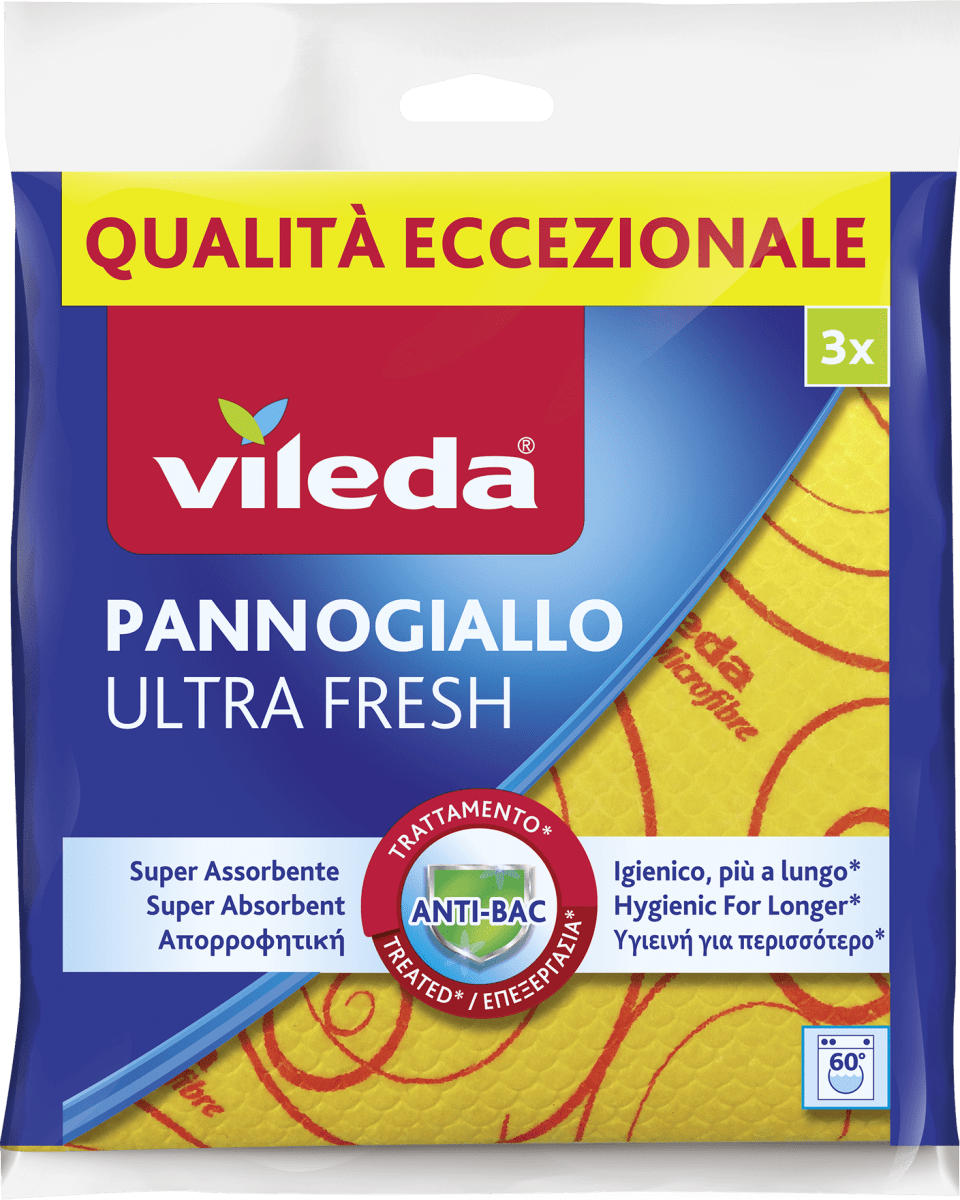 vileda Pannogiallo Ultra Fresh, 3 pz Acquisti online sempre convenienti ...