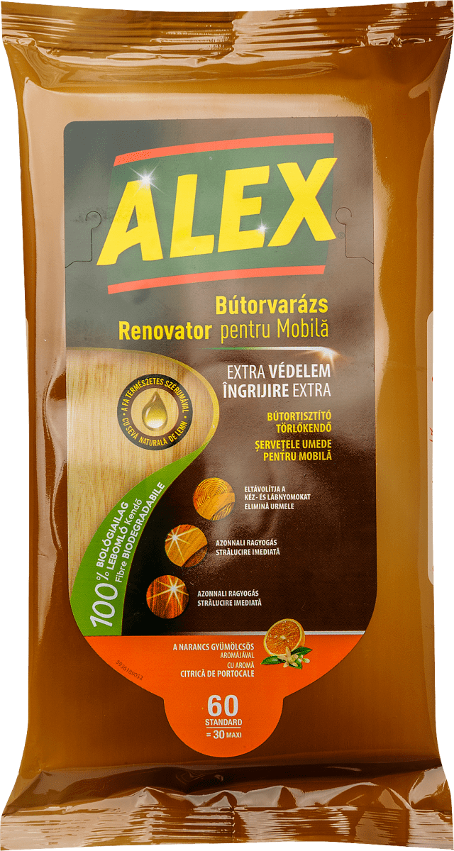 Alex Extra ápolás bútorápoló kendő, 24 db | dm.hu