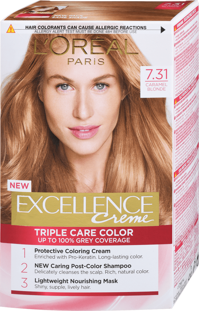 L'ORÉAL PARIS EXCELLENCE CREME Boja za kosu - 7.31 Natural Dark Caramel Blonde, 1 kom. kupujte ...