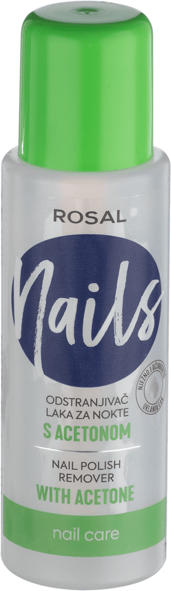 ROSAL Nails odstranjivač laka za nokte s acetonom, 85 ml | dm.hr