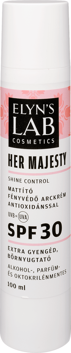 Elyn's Lab Mattító fényvédő arckrém antioxidánssal SPF 30, 100 ml | dm.hu