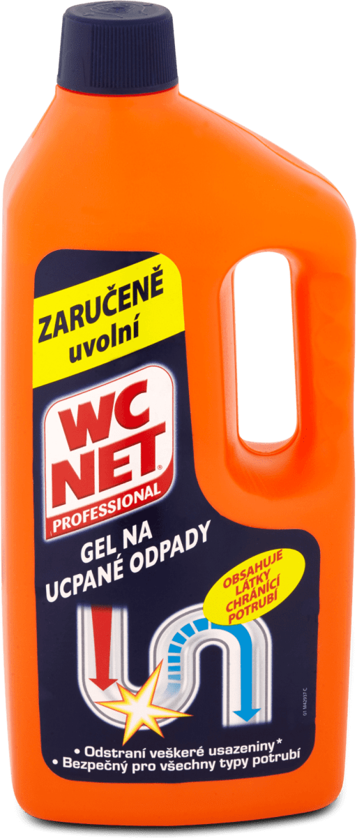 WC NET gel na ucpané odpady Professional, 1 l | dm.cz