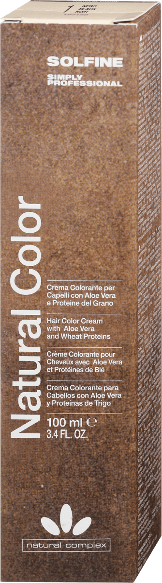 SOLFINE Barva za lase Natural Color 1 Črna, 1 kos | dm.si