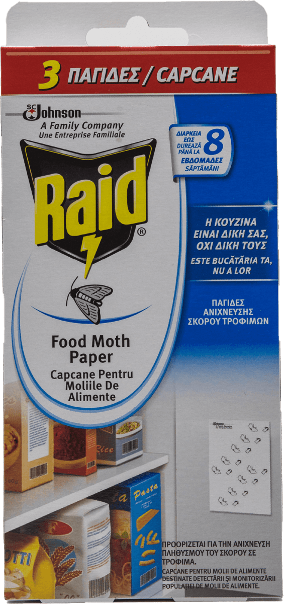 Raid Capcane antimolii alimente, 3 buc cumpără permanent online la un ...