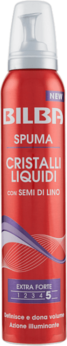 BILBA Spuma con cristalli liquidi e semi di lino tenuta extra forte ...