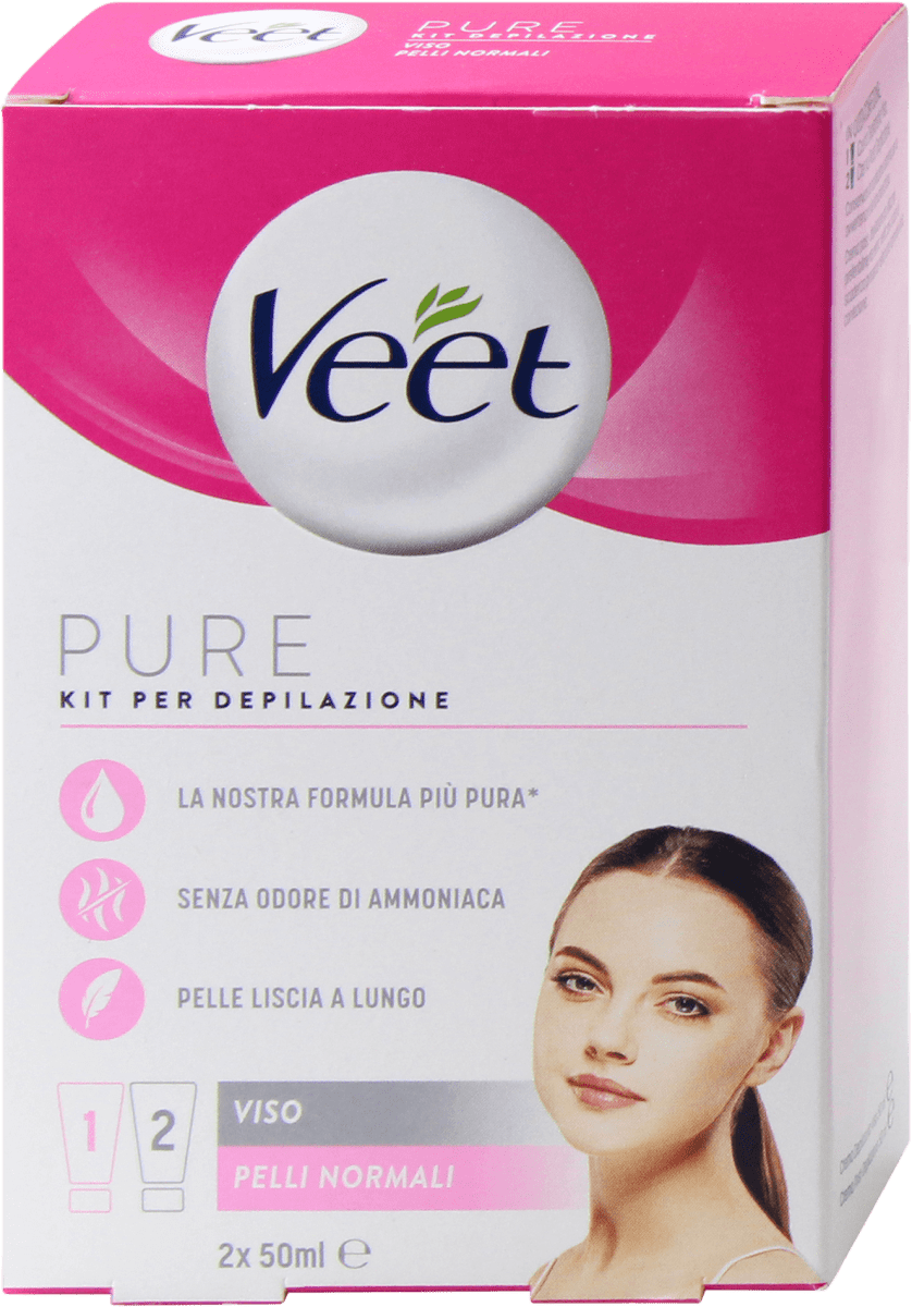Veet Pure Kit per depilazione viso, 100 ml Acquisti online sempre ...