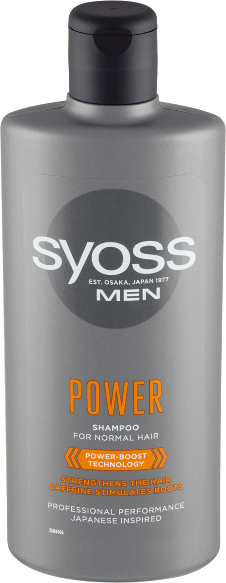 syoss Men Șampon pentru bărbați Power, 440 ml cumpără permanent online ...