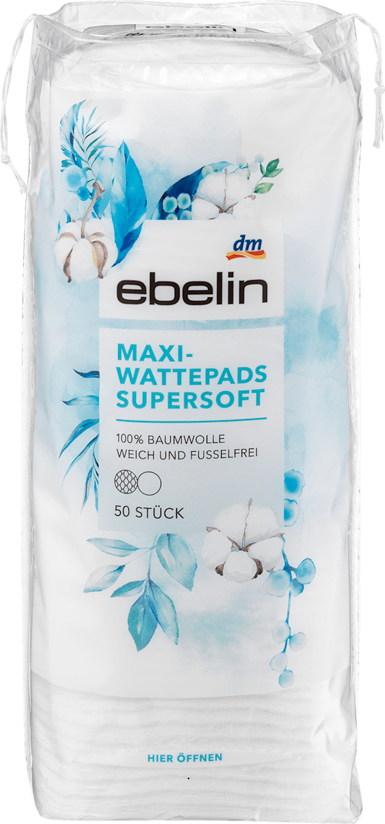 ebelin Wattepads Maxi supersoft, 50 St dauerhaft günstig online kaufen | dm.de