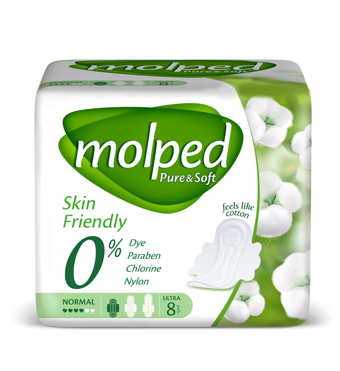 molped Дамски превръзки Pure&Soft Normal, 8 бр. Пазарувай трайно ...