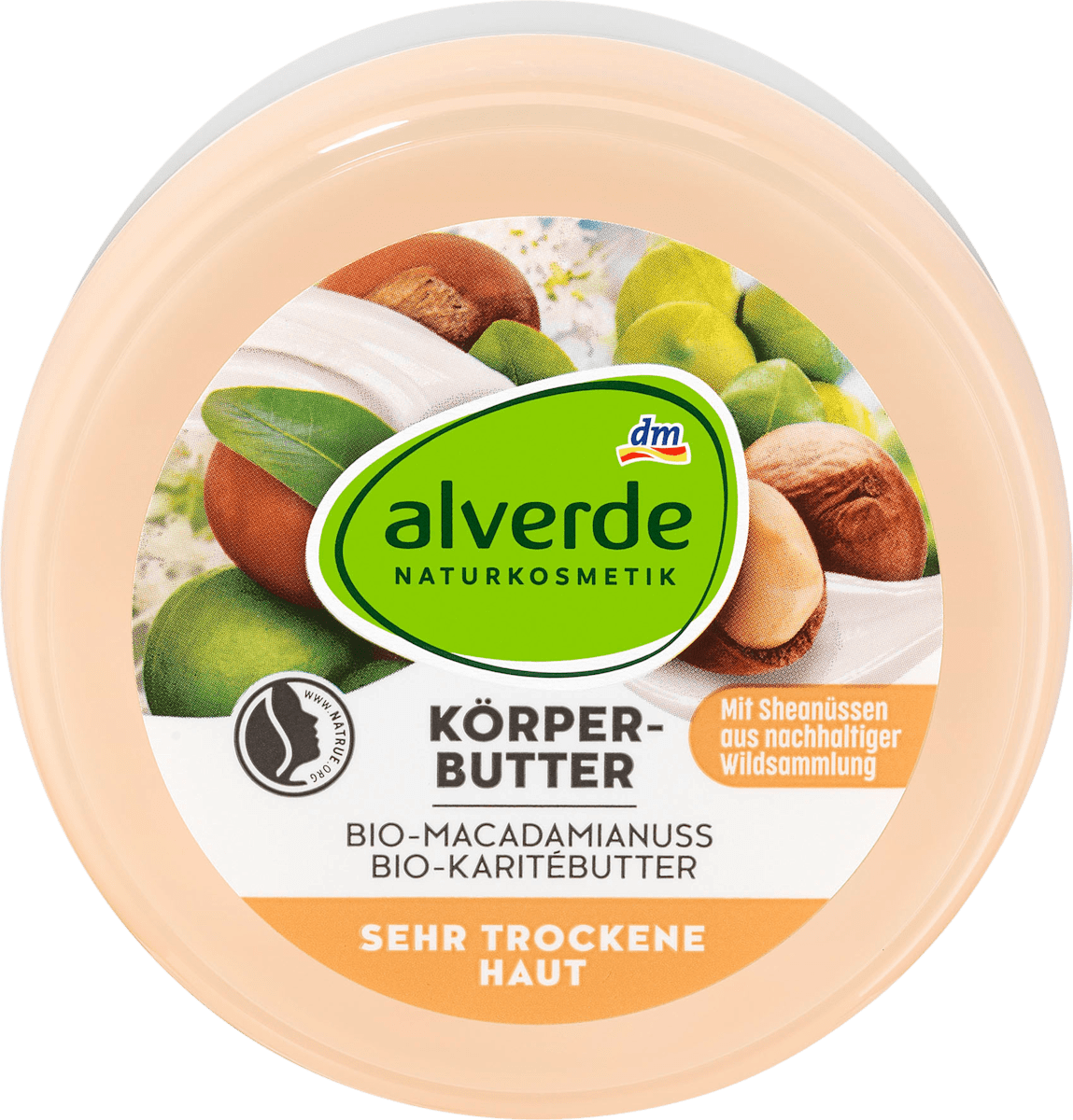 alverde NATURKOSMETIK Körperbutter Bio-Macadamianuss und Bio ...
