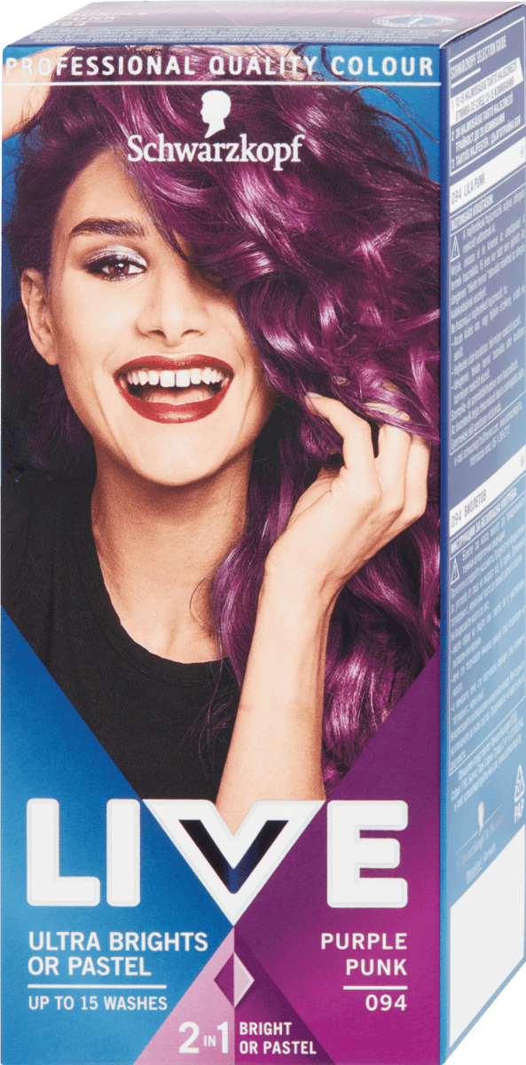 Schwarzkopf Live Boja za kosu - 094 pank ljubičasta, 1 kom povoljna online kupovina | dm.rs