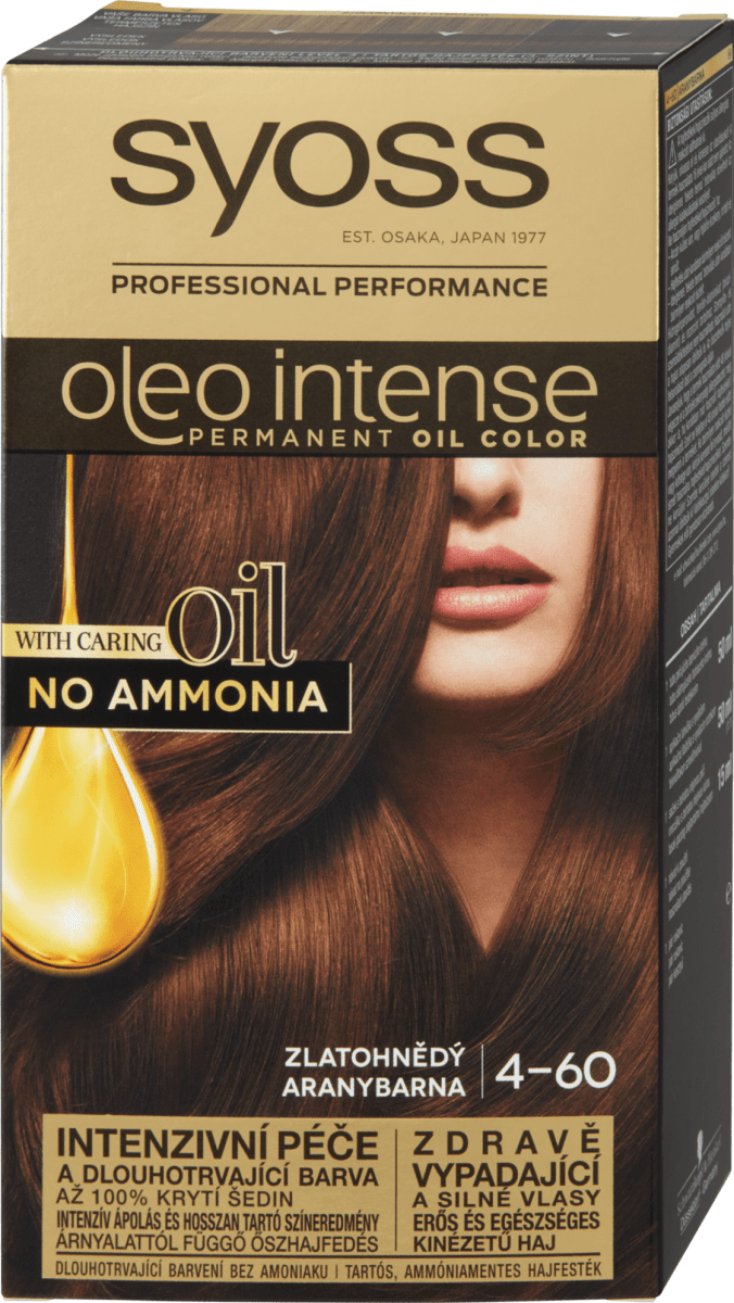 Syoss Oleo Intense Tartós hajfesték aranybarna 4-60, 1 db | dm.hu