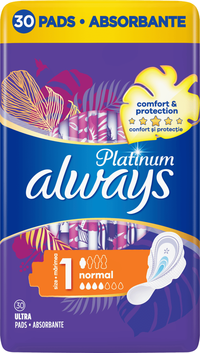 always Дамски превръзки Platinum Normal duo, 30 бр. Пазарувай трайно ...