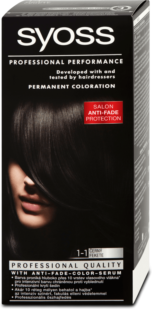Syoss Color Boja za kosu - 1-1 Black, 1 kom. kupujte online po uvijek ...