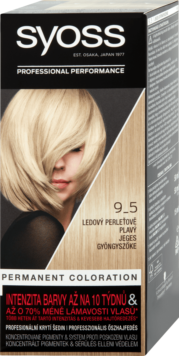 Syoss Color Tartós hajfesték jeges gyöngyszőke 9-5, 1 db | dm.hu