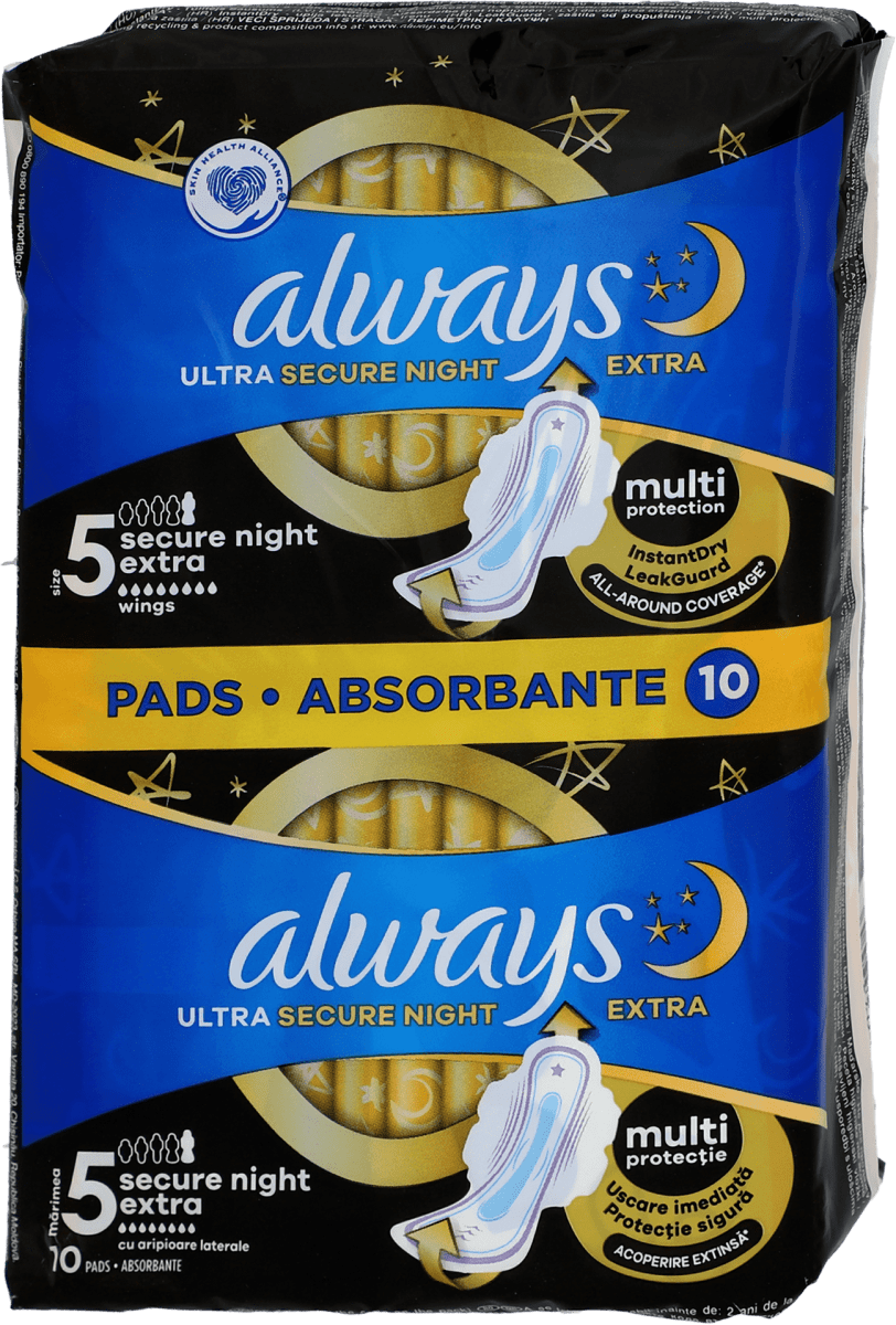 always Podpaski Ultra Secure Night Light, 10 szt. kupuj online, zawsze ...