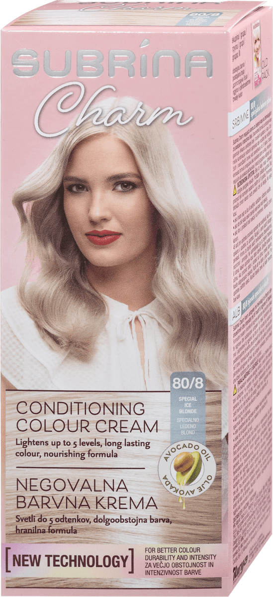 SUBRiNA Charm Colour Cream boja za kosu - 80/8 ledeno plava, 105 g ...