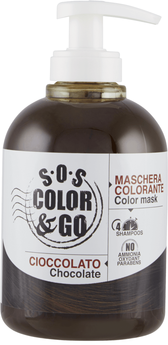 ALAMA PROFESSIONAL SOS Color&Go maschera colorata cioccolato, 300 ml ...