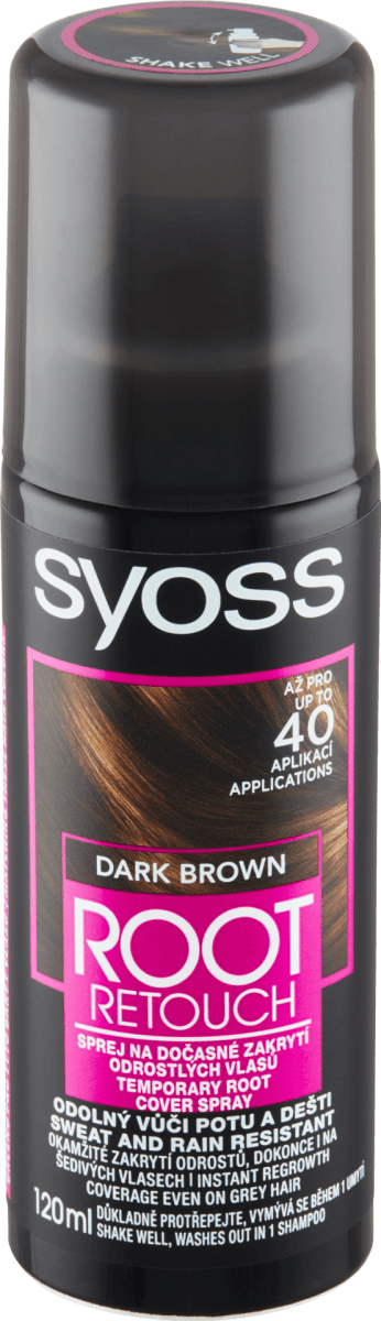 syoss Sprej na odrasty Root Retouch - Dark Brown, 120 ml nakupujte vždy ...