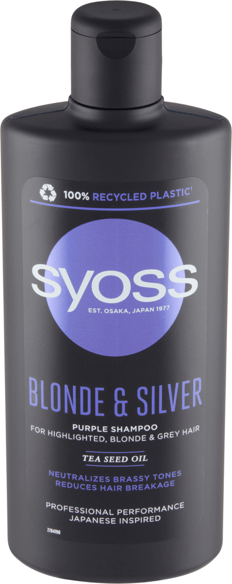 syoss Șampon pentru păr șuvițat, blond și alb, 440 ml cumpără permanent ...