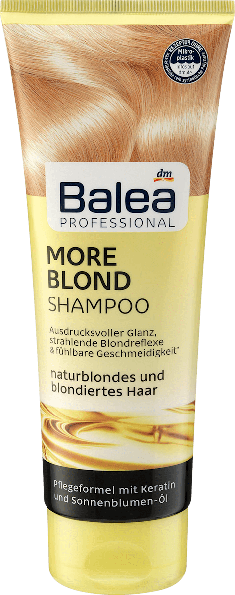 Balea Professional Shampoo More Blond, 0,25 l dauerhaft günstig online ...