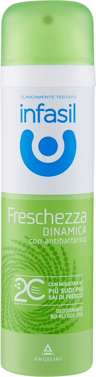 infasil Deodorante spray antibatterico Freschezza Dinamica, 150 ml ...