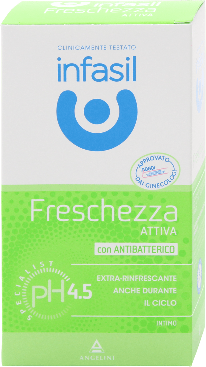 infasil Detergente intimo antibatterico Freschezza Attiva, 200 ml ...