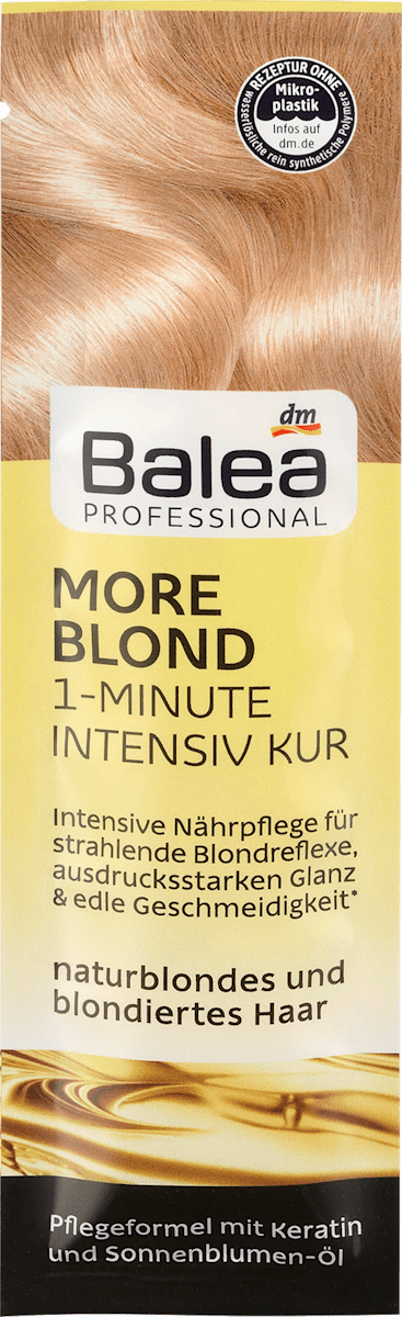 Balea Professional More Blond 1-minutno pakovanje za kosu – za plavu i ...