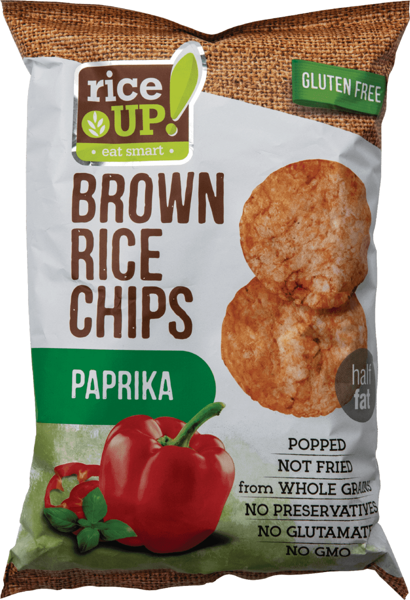 Rice Up! Brown rice hrskavi čips sa okusom paprike, 60 g kupujte online ...