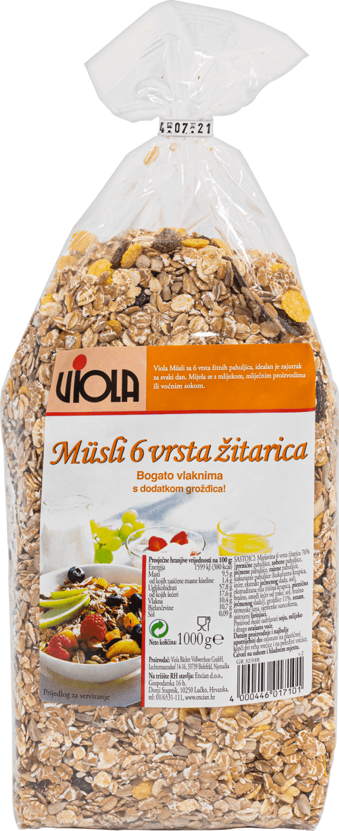 VIOLA Musli - 5 vrsta žitarica, 1 kg kupujte online po uvijek povoljnim ...