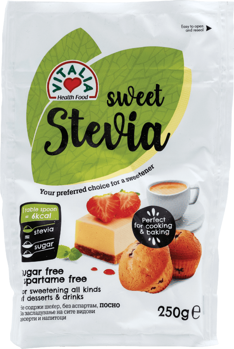 VITALIA Prirodni zaslađivač - sweet Stevia, 250 g kupujte online po uvijek povoljnim cijenama ...