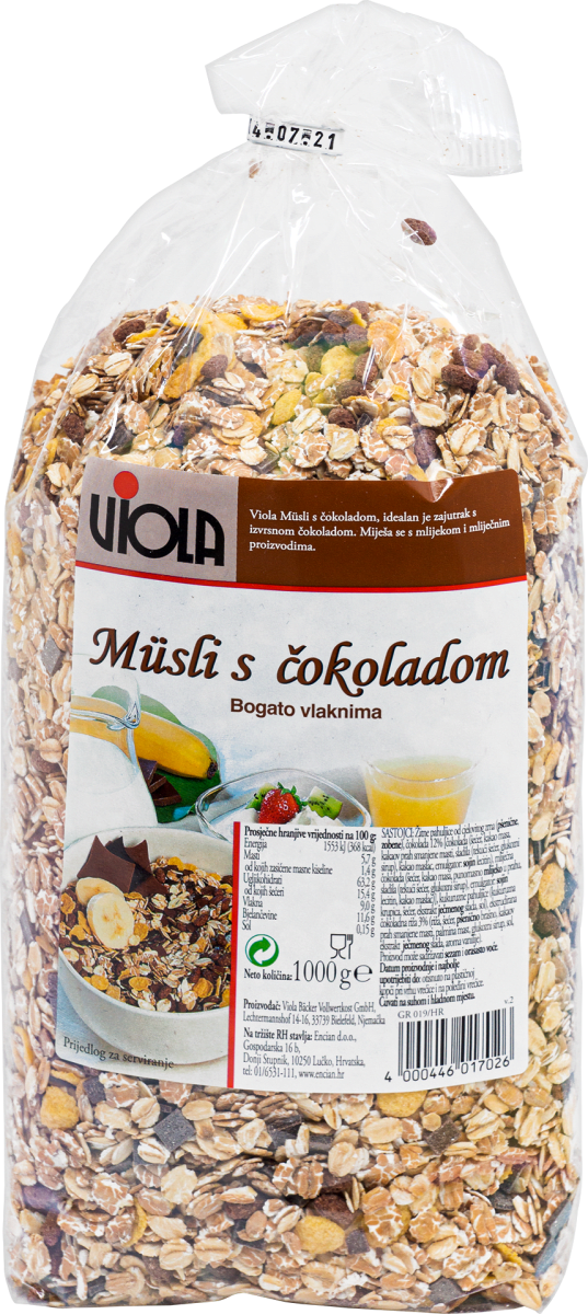 VIOLA Musli sa dodatkom čokolade, 1 kg kupujte online po uvijek ...