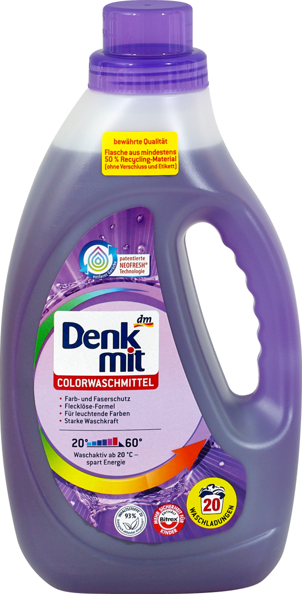 Denkmit Folyékony mosószer színes textíliákhoz, 1,1 l | dm.hu