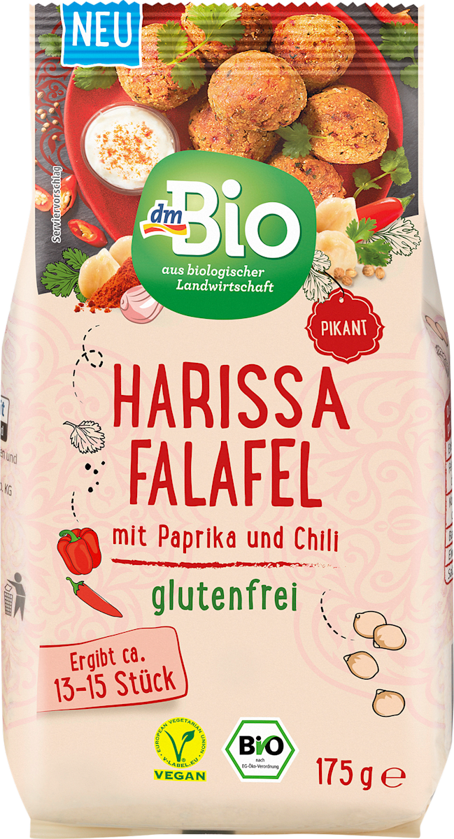 dmBio Trockenmischung Harissa-Falafel, 175 g dauerhaft günstig online ...