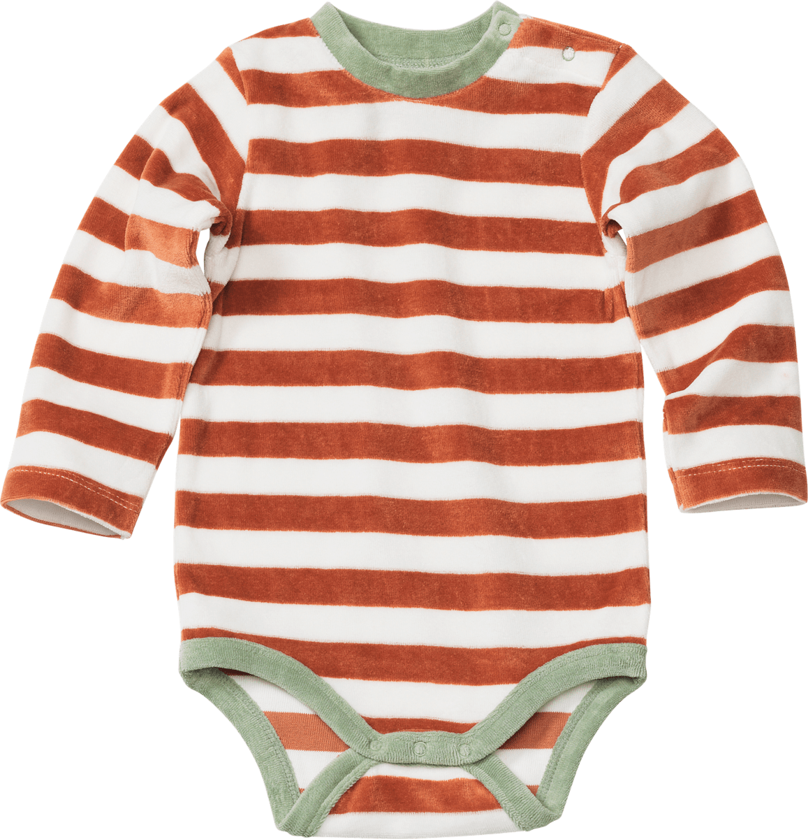 ALANA Baby Body, Gr. 86/92, aus Bio-Baumwolle, braun, weiß, 1 St ...