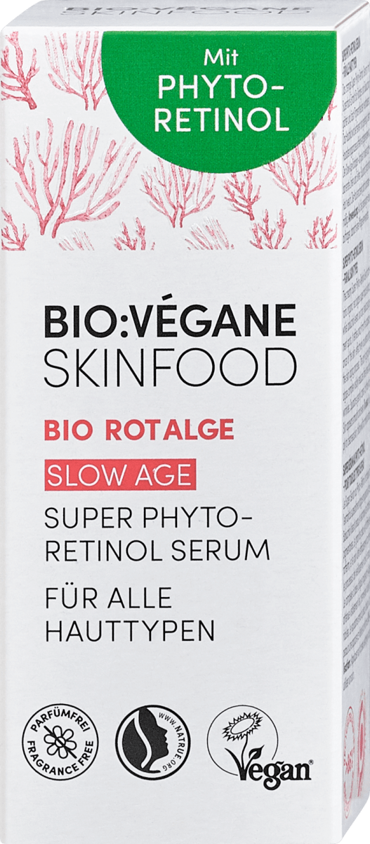 BIO VÉGANE Slow Age Serum mit Phyto-Retinol Bakuchiol ohne Duftstoffe ...